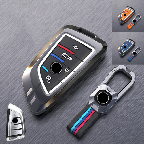 Zinc Alloy Car Key Fob Case Cover For BMW X1 X2 X3 X4 X5 X6 X7 1 2 3 4 ...