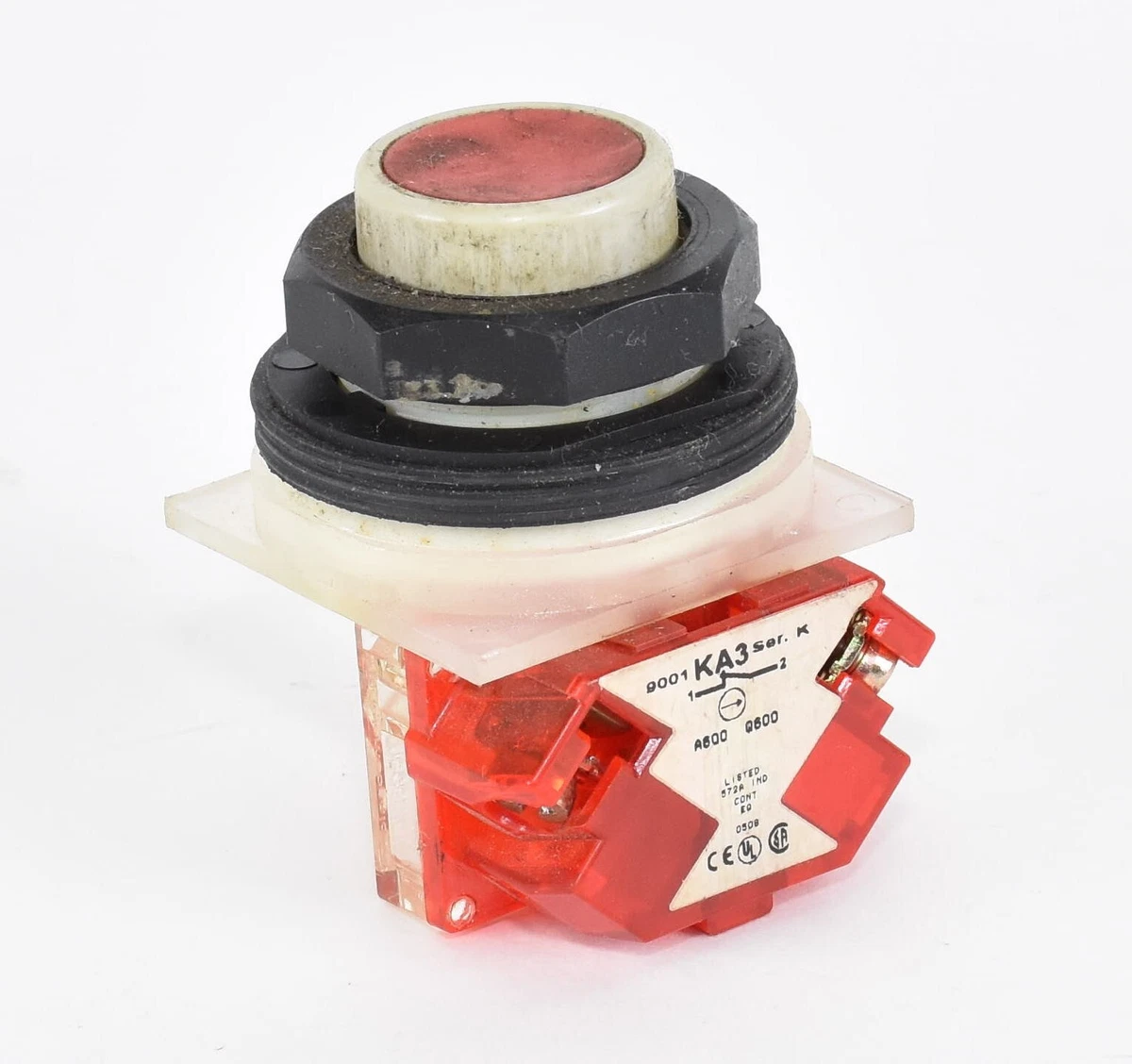 Red Power Button Square