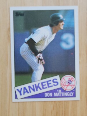 1985 Topps Don Mattingly Sharp Edges New York Yankees | eBay