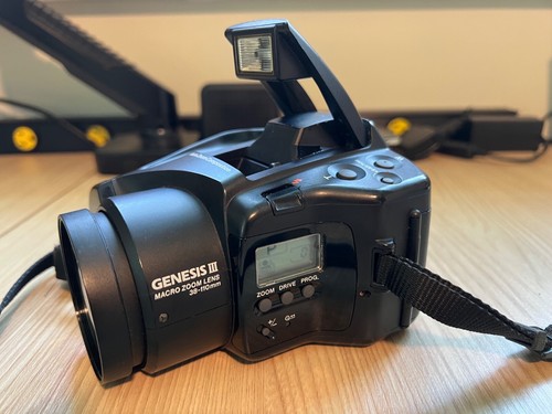 Chinon Genesis III 3 35mm Film Camera Macro Zoom Lens 38-110mm With ...