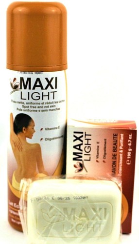 2 PACK MAXI LIGHT LIGHTENING & PURIFYING BODY LOTION AND SOAP FREE ...