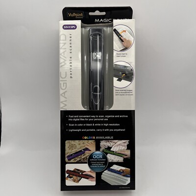 VuPoint Magic Wand Handheld Scanner Purple Portable ST415PU NEW NIB ...