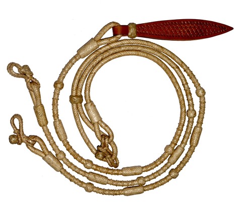 Hand Braided Natural Rawhide Show Romel Romal Reins Horse tack Natural ...