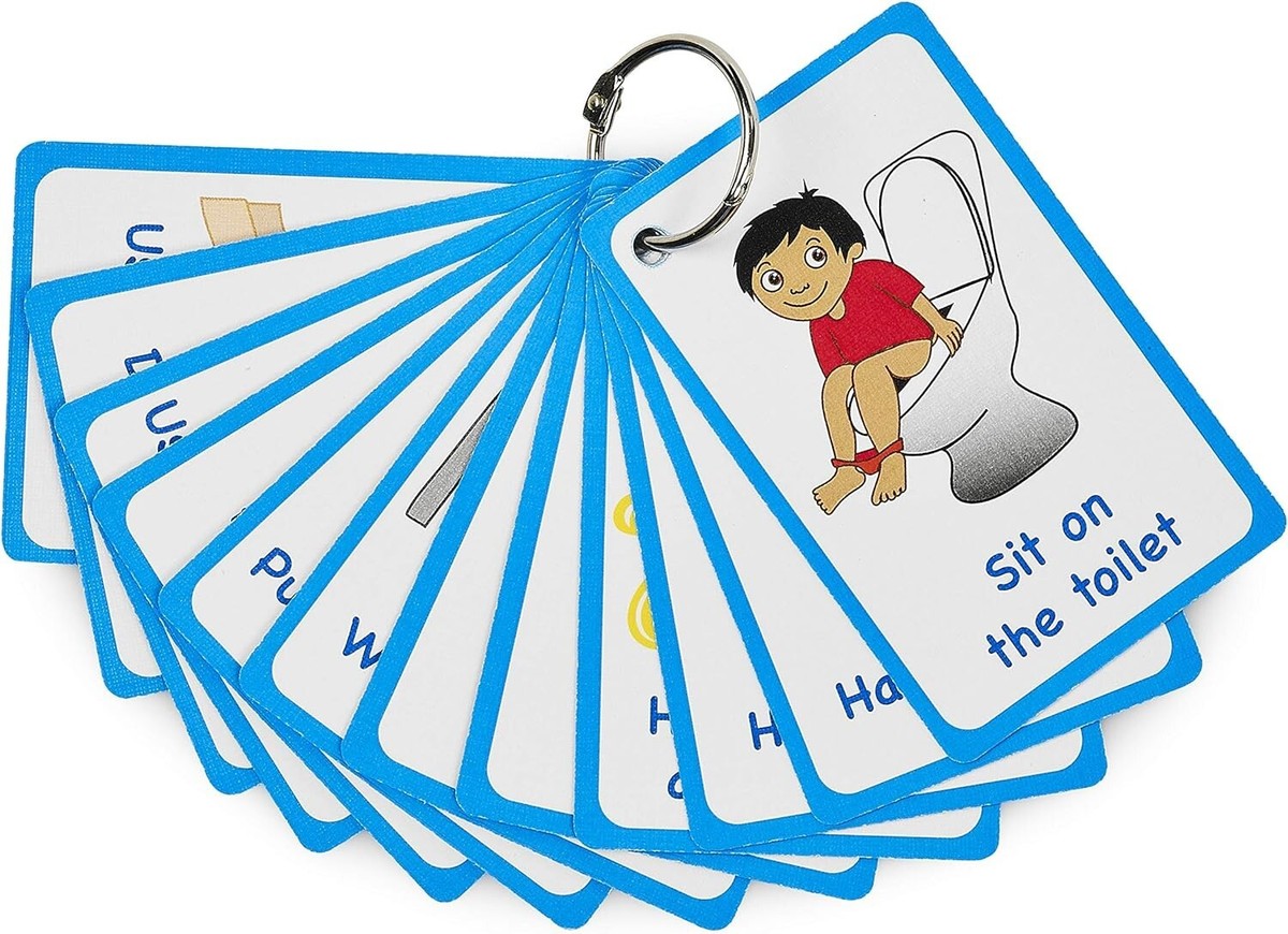 Feeling Flashcards My Bath Time Routine Cards 12 Flashcards For Visual ...