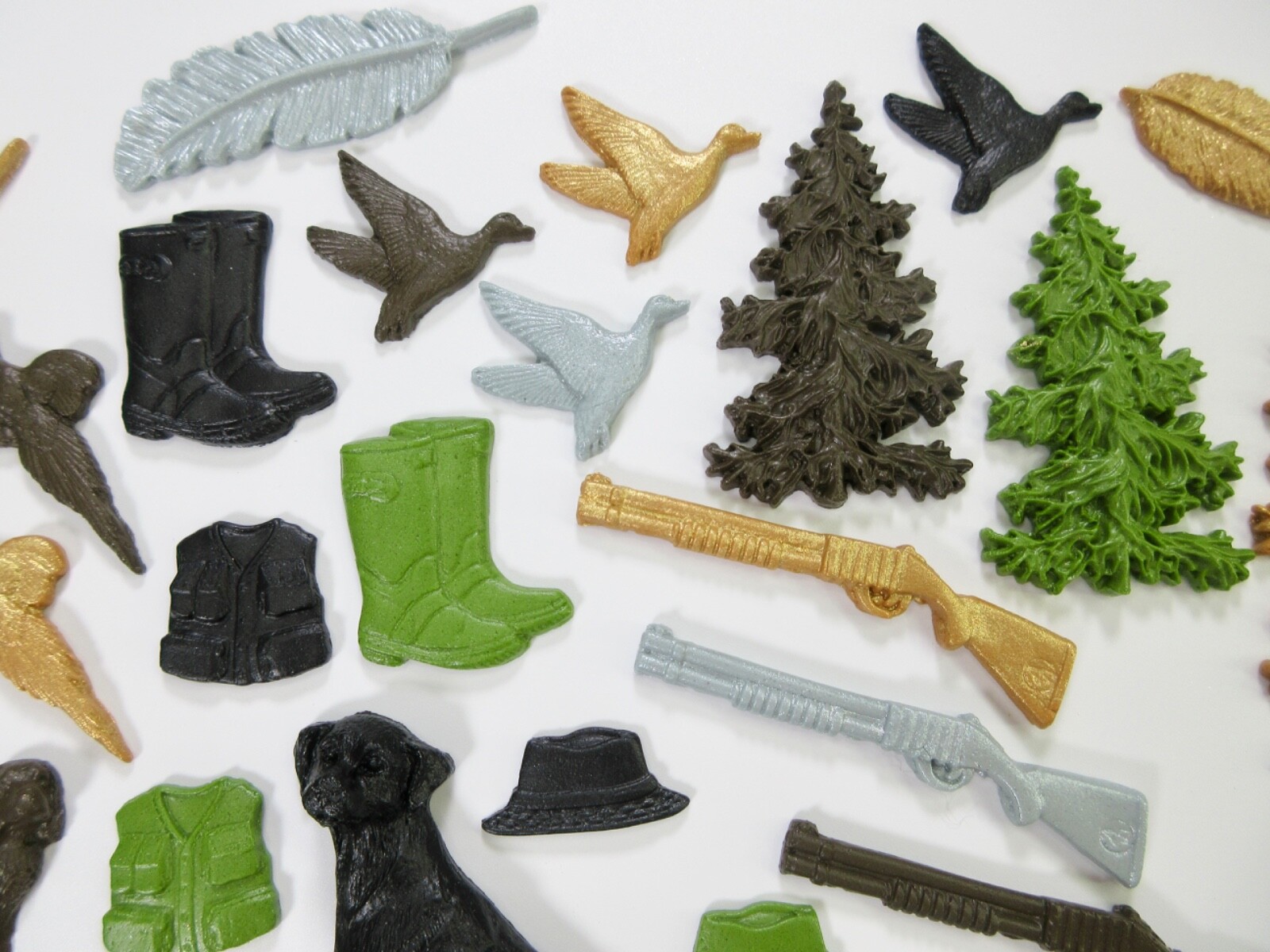 Edible Hunting Cake Toppers Personalised Fondant Shoot Theme Handmade ...