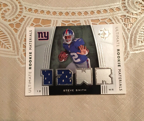 2007 ULTIMATE ROOKIE MATERIALS STEVE SMITH JERSEY #URM-SS OLD NEW YORK ...