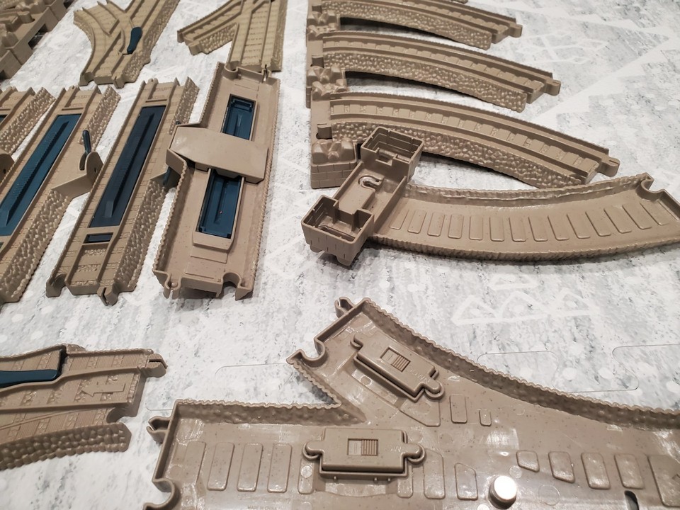Thomas Train Trackmaster Beige Tan Track Pieces Big Lot Set Assorted ...