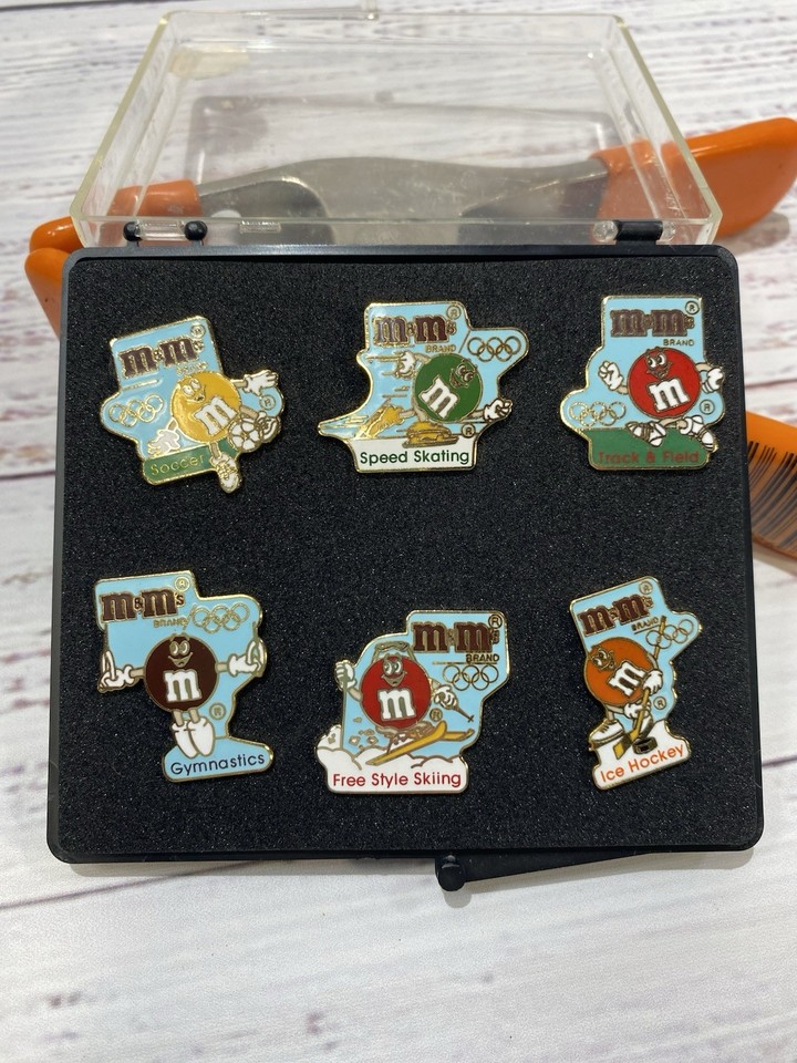 Vintage 1992 Set Of 6 M&M Olympic Collector Pins! | eBay