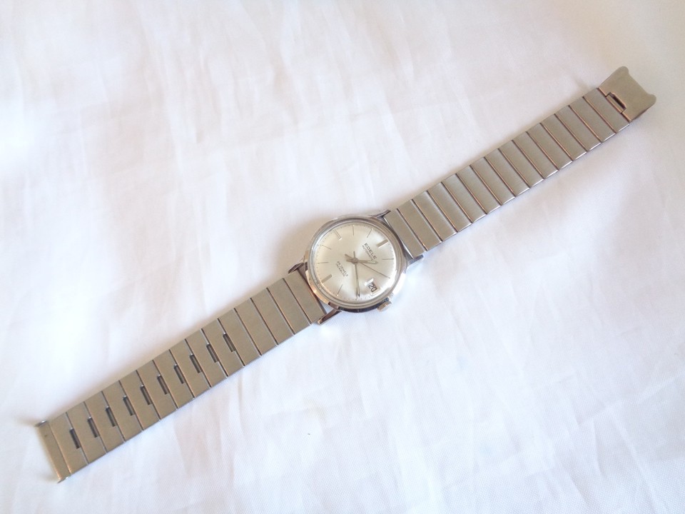 Vintage Edele 25 Jewels Automatic Swiss Made Stainless Steel Mens Watch ...
