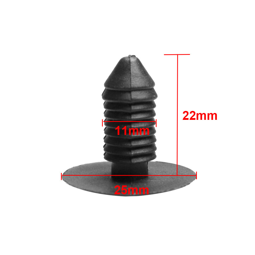 60pcs Nylon Radiator Apron Panel Retainer Clips Fits For 3/8" Hole Gm ...