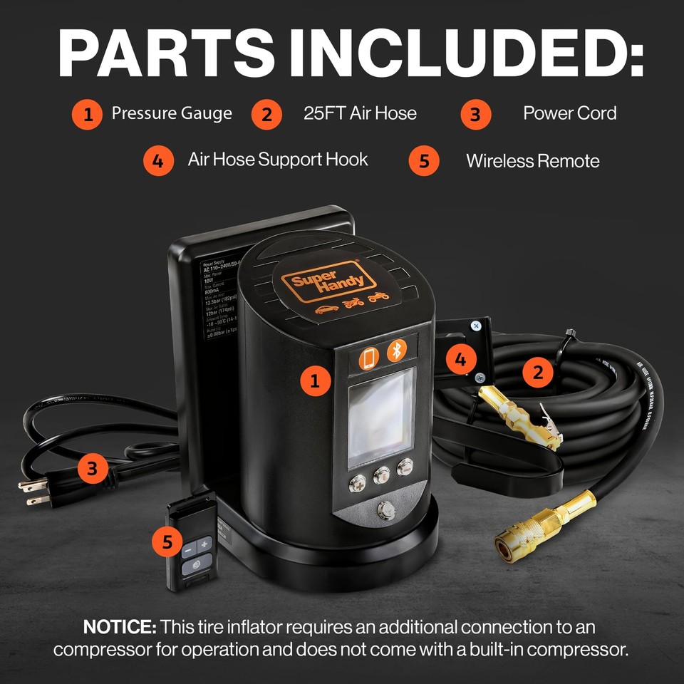 Automatic Tire Inflator App/bluetooth Control Highaccuracy Digital ...