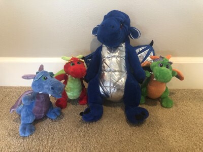 Dragons Plush Toys Aurora Legendary Friends Roar When Squeezed 4 PCs ...