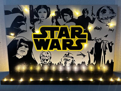 STAR WARS Collectable Lit-up Display Stage Sign ***NEW DESIGN*** | eBay