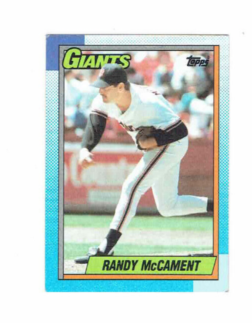 Randy McCament Giants Pitcher #361 Topps 1990 Baseball Card | eBay