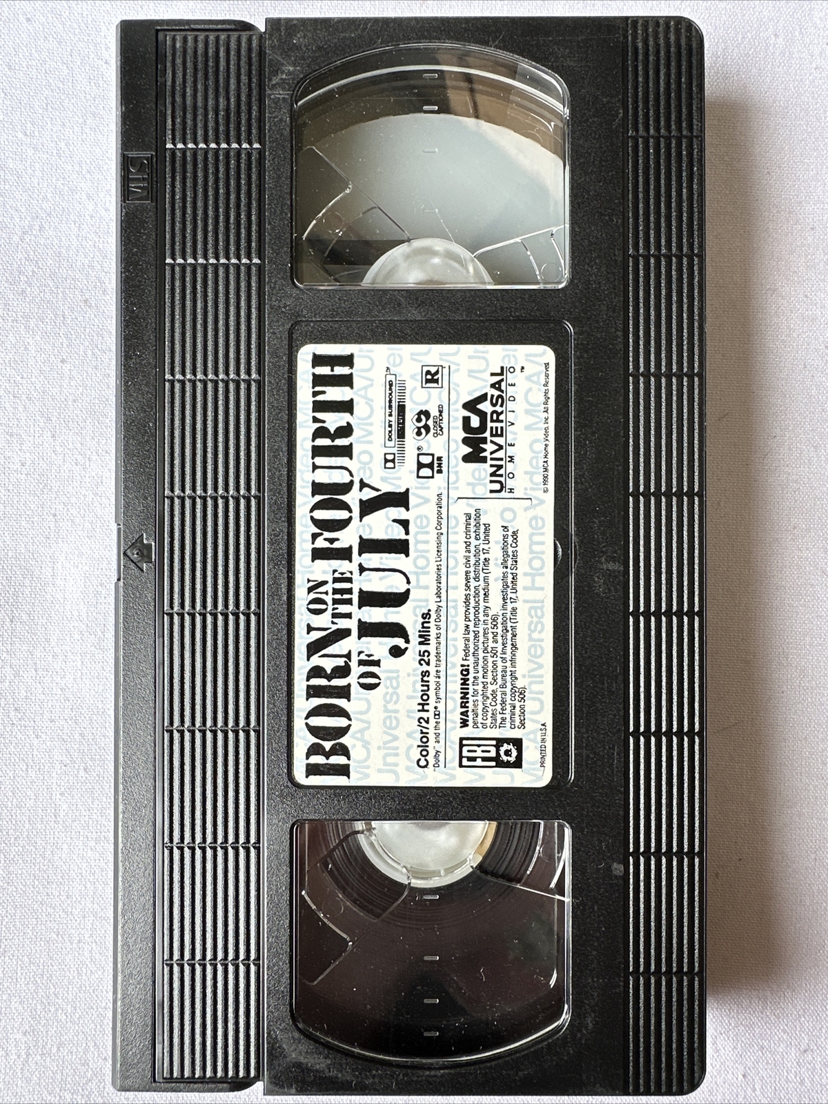 1989 BORN on The FOURTH OF JULY VHS Tape, COMPLETE/TESTED SEE PHOTOS ...