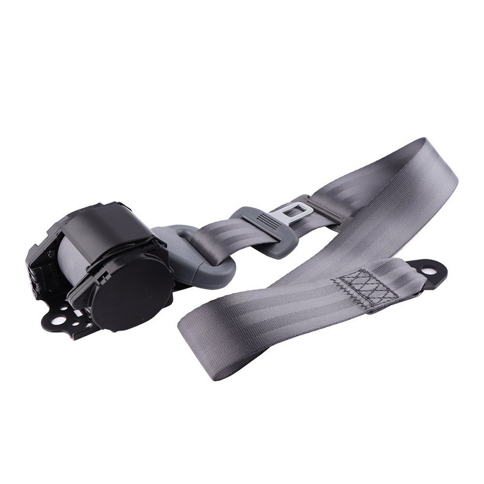 1X Fits Suzk 3 Point Harness Replace Belt Seat Belt Retractable Grey ...