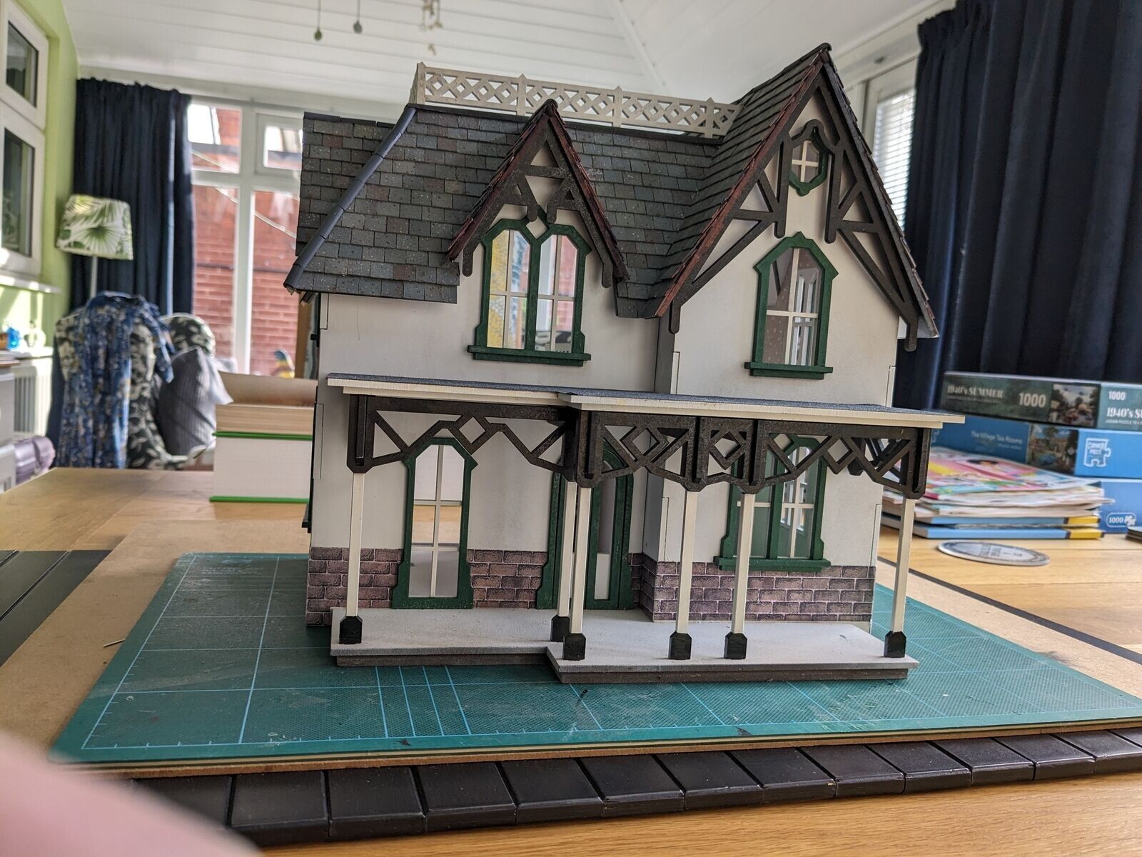 Wooden Dolls House Laser Cut diy self build model kit (SL) FREE FAST ...