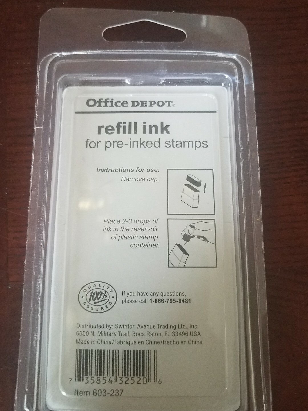 Office Depot Twin Pack Refill Red Stamp Ink .35 fl oz item 603237 New ...