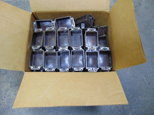 75 New T&B RV Camper Shallow 1 Gang Flanged Electrical Outlet Box Bulk ...