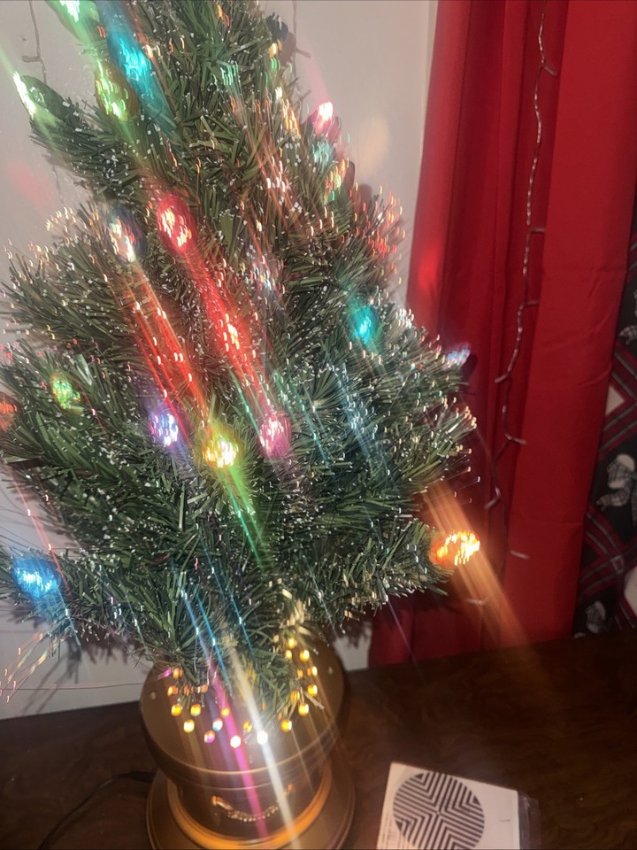 Vintage 2000 National Christmas Tree Company 36” Fiber Optic Christmas ...
