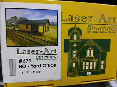 Branchline Laser-Art Structures HO #679 Yard Office - Kit (Laser-Cut ...