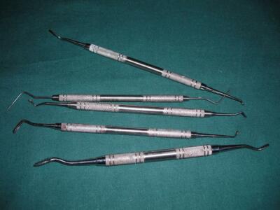 5x Henry Schein Dental Instrumente bone file 21 PFI WDS2 PS608 19 Excavator | eBay.de