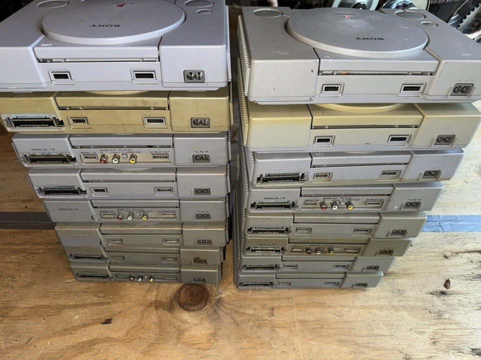 Lot Of 16 Ps1 Consoles Untested For Parts Only 711719400004 | eBay