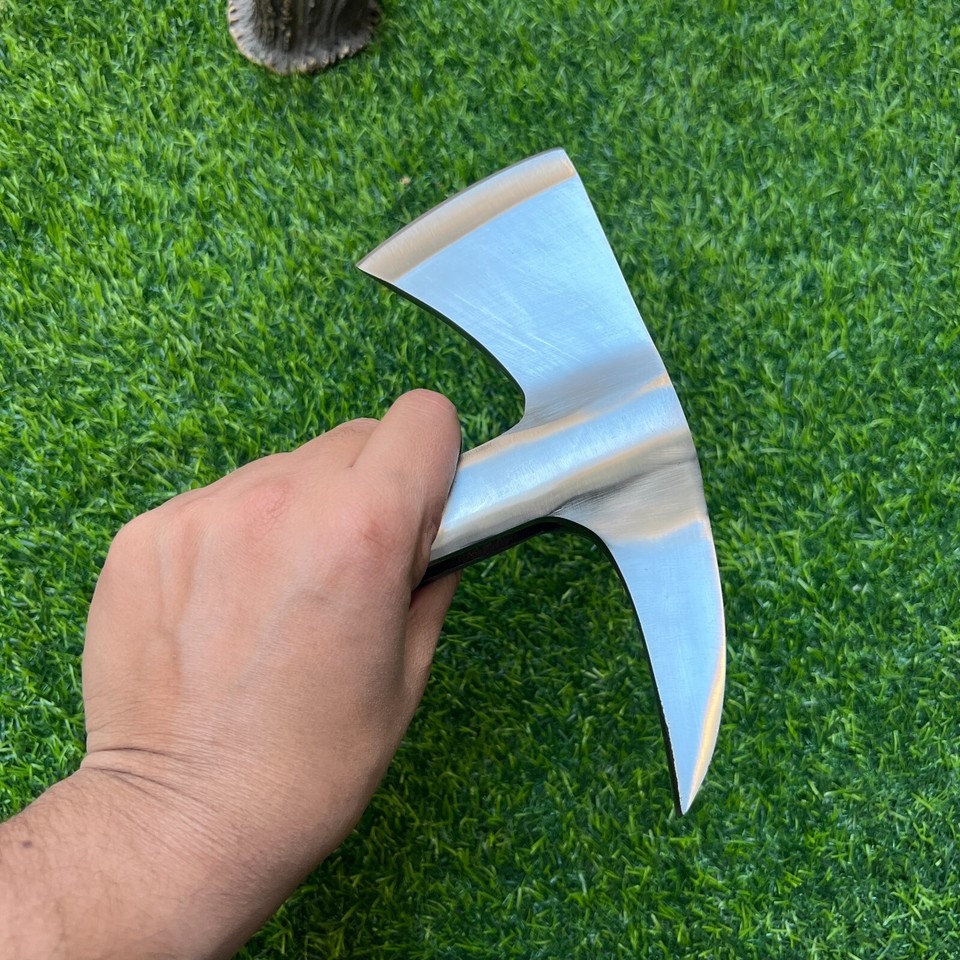 CUSTOM HANDMADE FORGED D2 STEEL AXE HEAD VIKING HATCHET TOMAHAWK S4676 ...