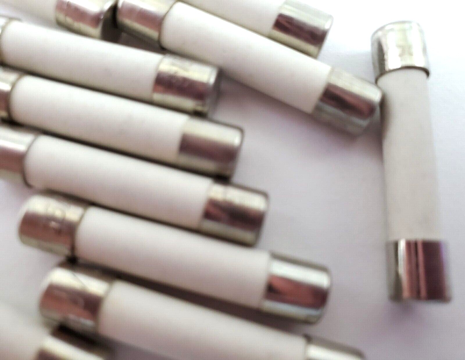 Lot of 10 Littelfuse 3AB7A Ceramic Fuses 7 Amp 250 Volt Fast Acting 1/4 ...