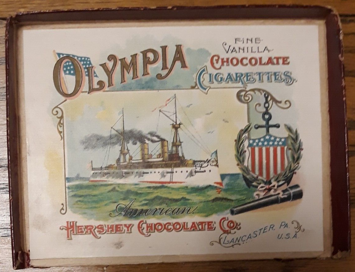 Orig. Hershey Chocolate Co. Lancaster PA Olympia Chocolate Cigarettes ...