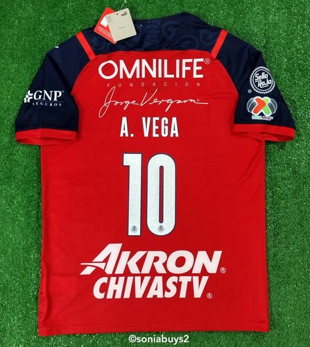 Puma A. VEGA Chivas GDL Alt Authentic Soccer Jersey, 705285 01, Red ...