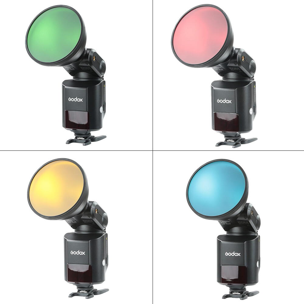 UK Godox AD-S11 Color Filter Gel Pack with Honeycomb Grid Cover For ...