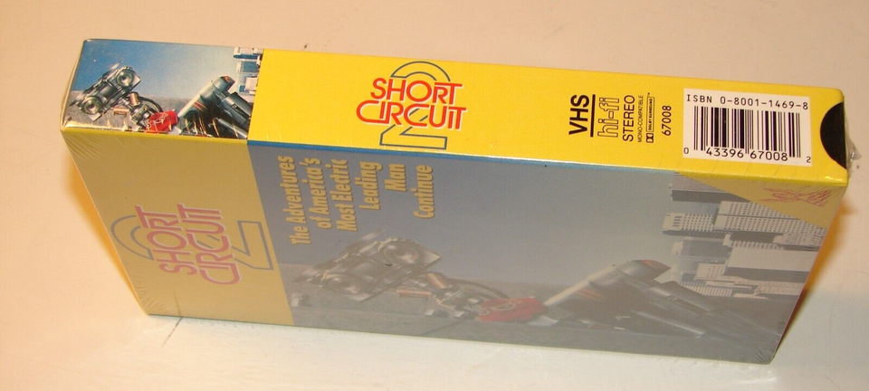 SHORT CIRCUIT 2 1988 VHS New FACTORY SEALED W/ Stamps Sci-Fi Comedy ...