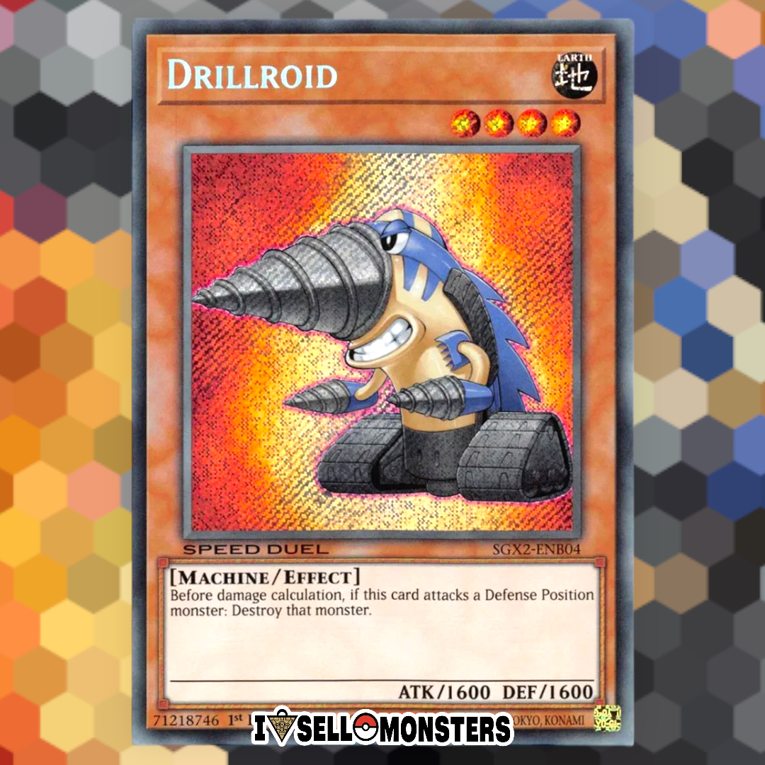 Yu-gi-oh! TCG 1x Drillroid (Secret Rare) SGX2-ENB04 x1 YUGIOH! EARTH ...
