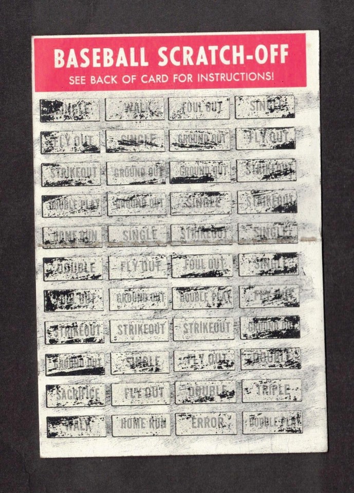 1970 Topps Baseball Scratch-Offs-YOUR CHOICE$1.09 Flat Shipping UPDATED ...