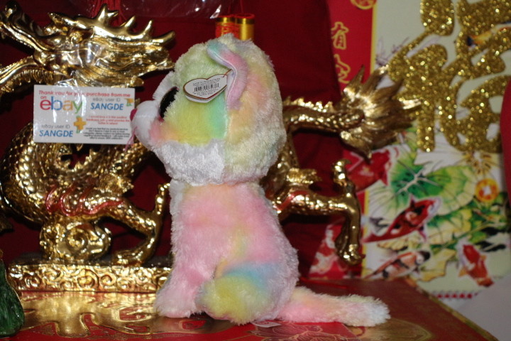 TY BEANIE BOOS FLUFFY THE CAT.9".MEDIUM.CLAIRE'S EXCLUSIVE.2018.MWNMT ...