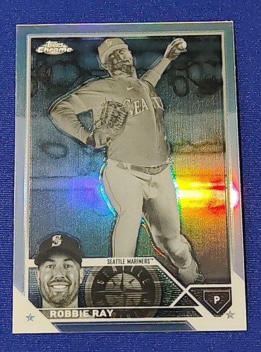 2023 Topps Chrome Robbie Ray Negative Refractor Card Seattle Mariners ...