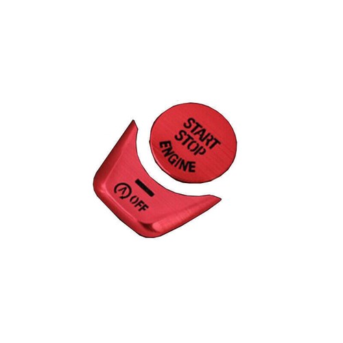 For BMW 5 Series G30 Red Aluminum Cover Trim One-Click Startup Button ...