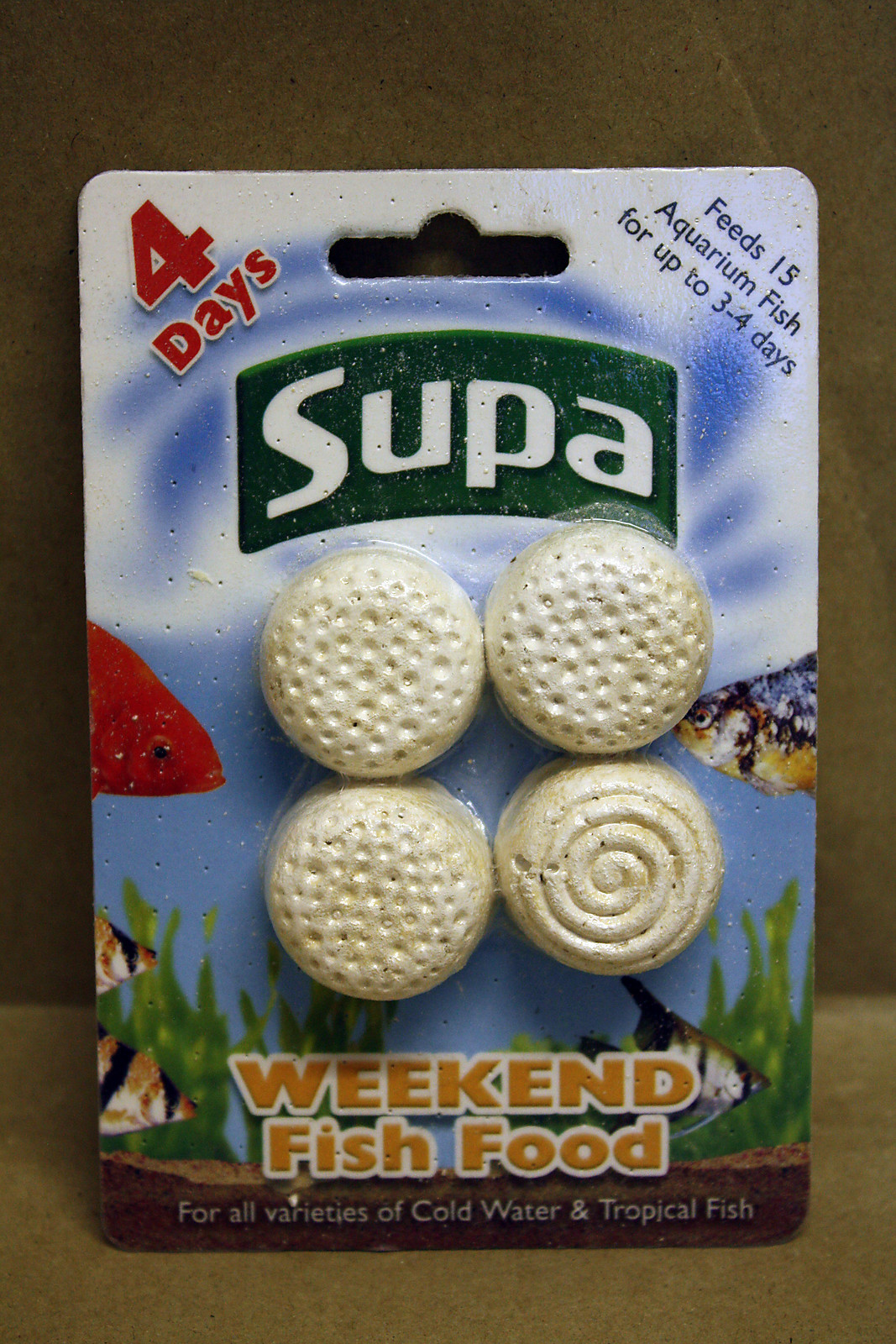 SUPA HOLIDAY VACATION WEEKEND FISH FOOD FEEDER BLOCK TROPICAL COLDWATER ...