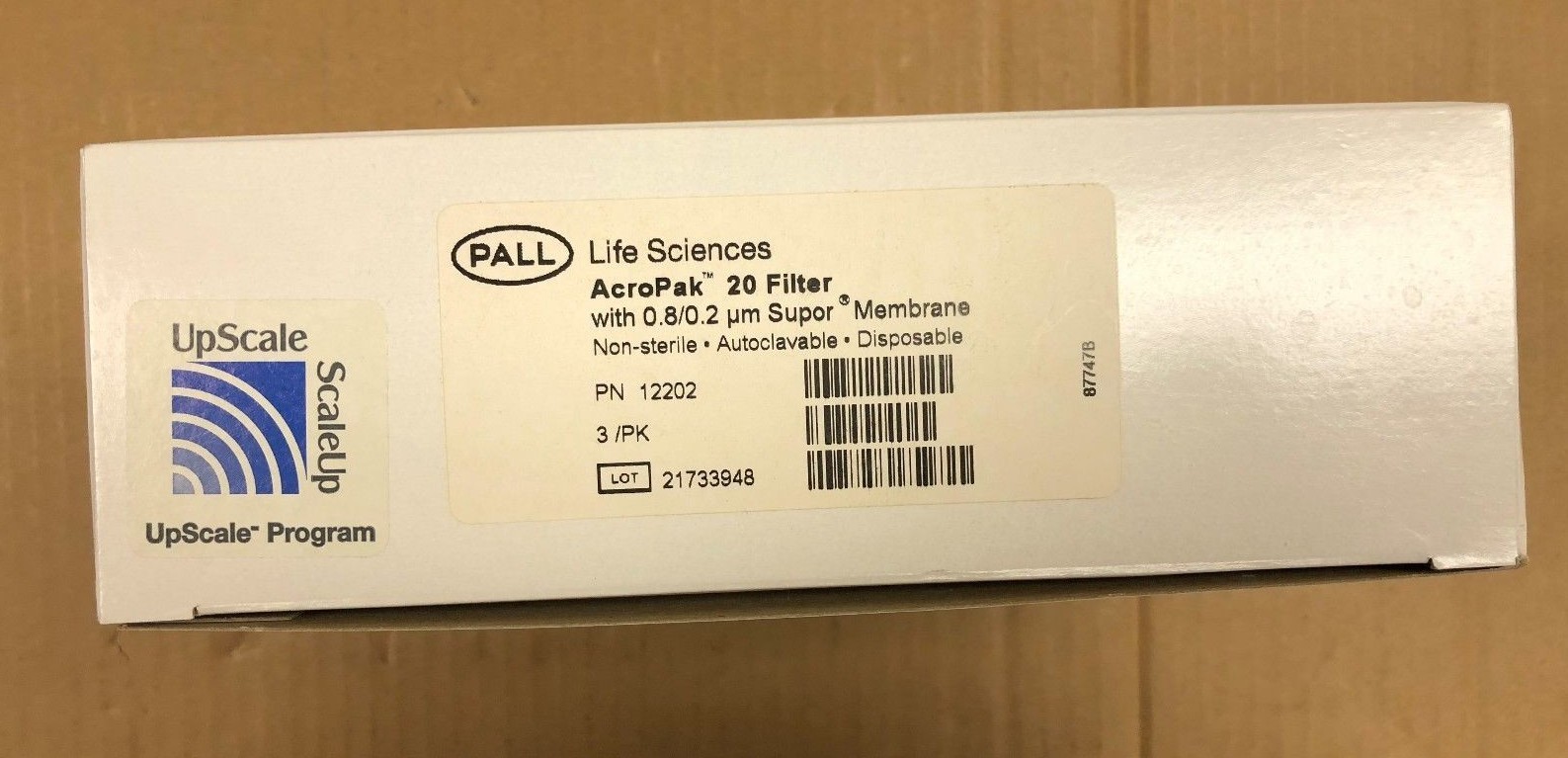 Pall Acropak 20 Filter 0.8/0.2um 12202 Filter with Supor Membrane 3 ...