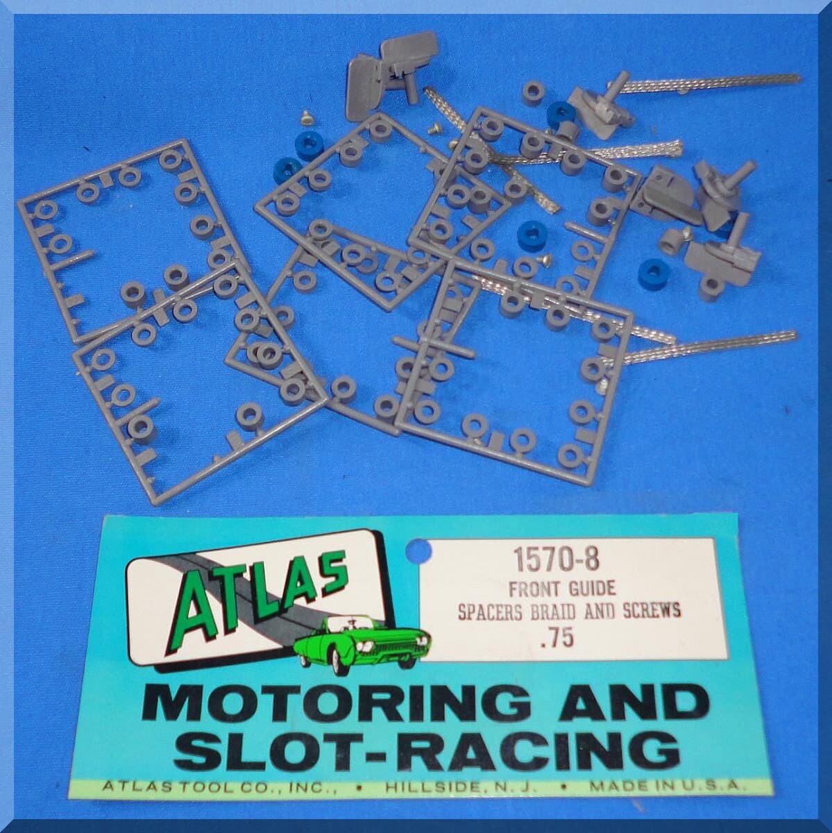 ATLAS SLOT CAR RACING 1:32 CHASSIS SPARE PARTS FRONT GUIDE BRAID ...