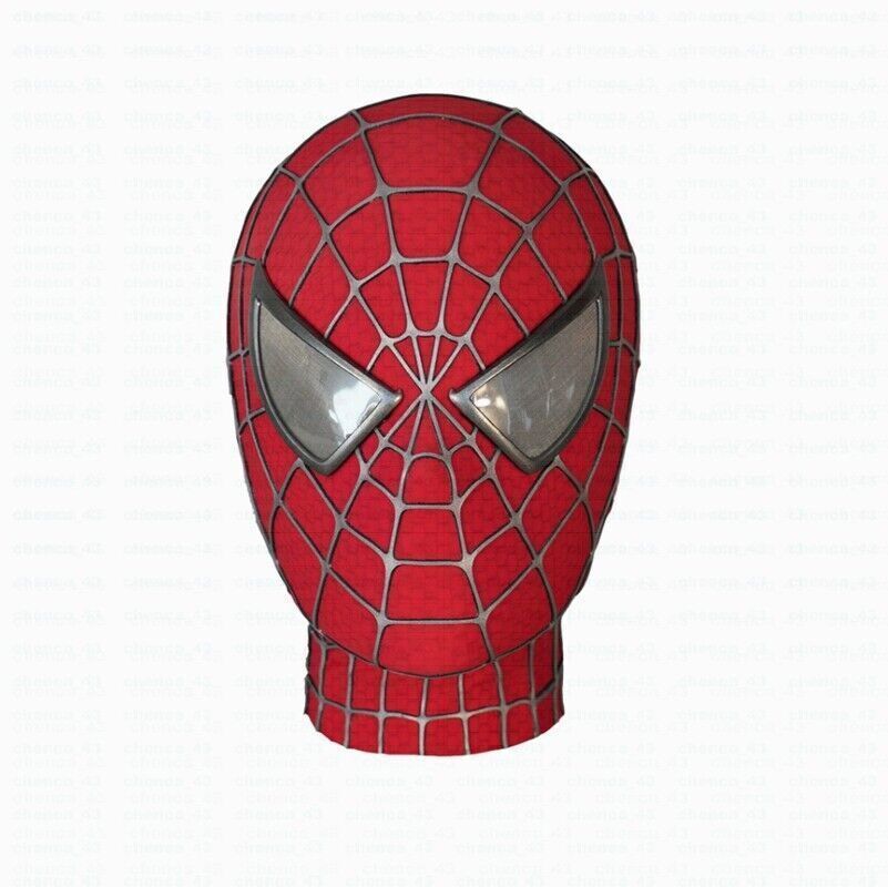Tobey Maguire Classic Spider-man Helmet Christmas Cosplay Costume 3D ...