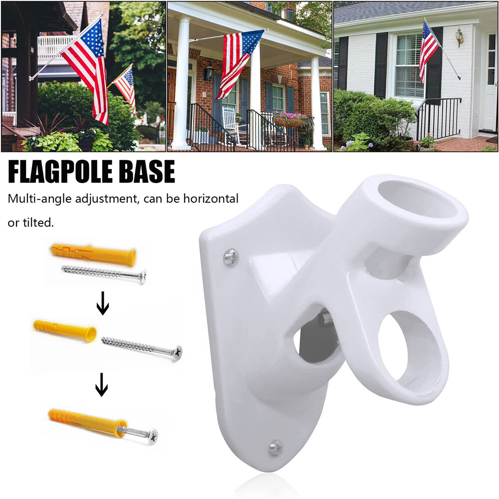 Aluminum Flag Pole Bracket JIAWEIIY Adjustable Aluminum Wall Mount