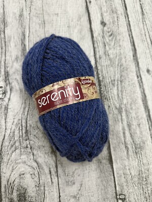 Serenity Super Chunky Wendy Knitting Wool 100g Crochet Crafts Wool ...