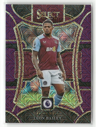 2023-24 Panini Select Premier League #112 Leon Bailey Purple Mojo | eBay