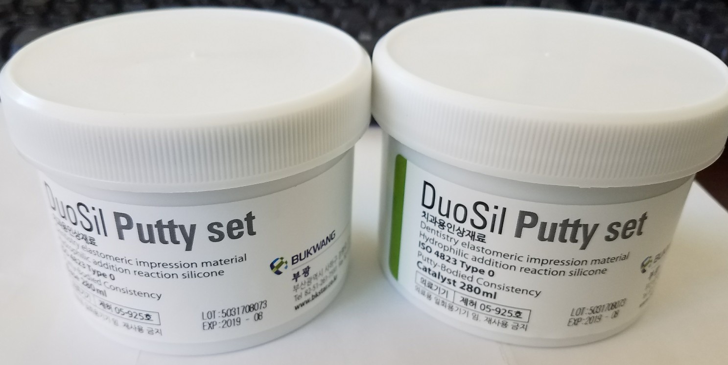 Dental Impression Material DuoSil Denu Putty Set 1000 g Hydrophilic PVS | eBay