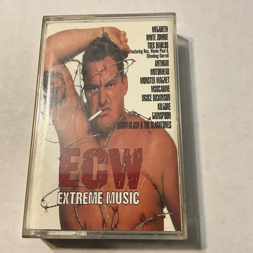 ECW Extreme Music Cassette '98 Wrestling Heavy Metal Megadeath Anthrax ...