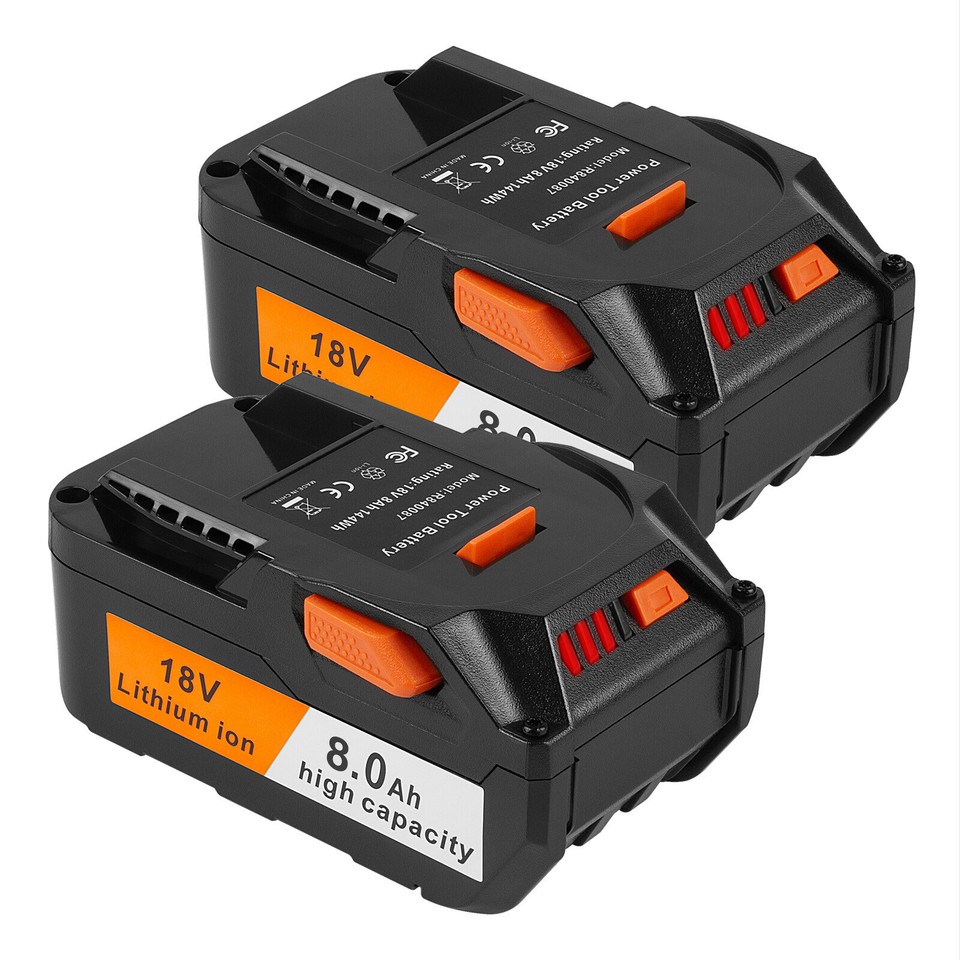 1-6x for Ridgid R840085 8.0Ah Lithium Battery Rigid 18Volt R840087 ...