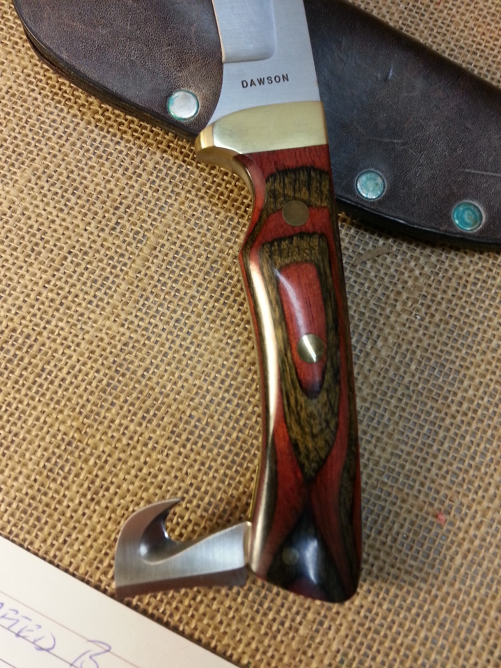 Hand Crafted Barry Dawson Knife Hunter with Hidden Gut Hook | eBay