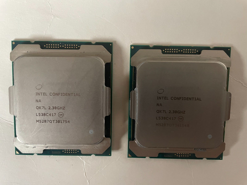 Matching pair Intel Confidential E5-2697 V4 ES 2.30 GHz 18C 145W CPU ...